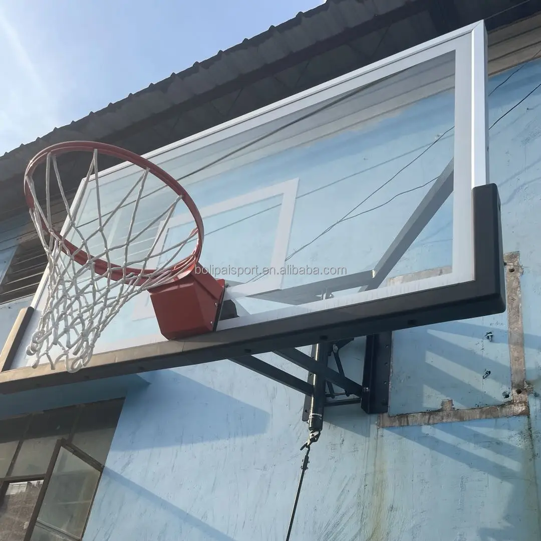 Customizable Wall Mount Basketball Hoop System - 60x36inch & 72x42inch