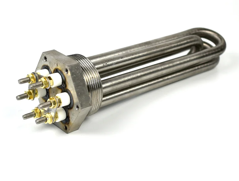 400v 3 Phase 3kw 9kw 12kw Oil Flange Heating Element Immersion Water ...