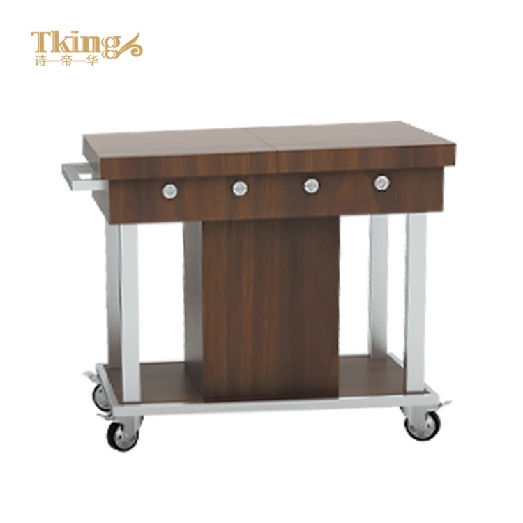 Fireproof Board Stainless Steel 304 Frame Induction Service Trolley ...