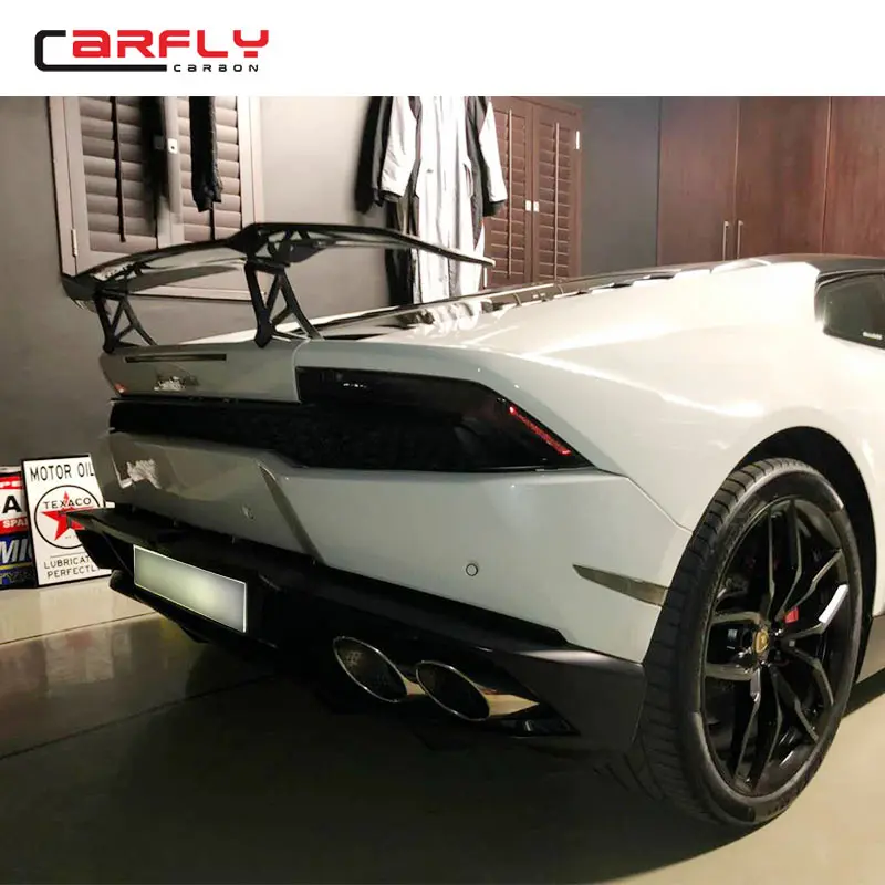 Vorsteiner Style Carbon Fiber Rear Spoiler Wing For Lamborghini Huracan ...