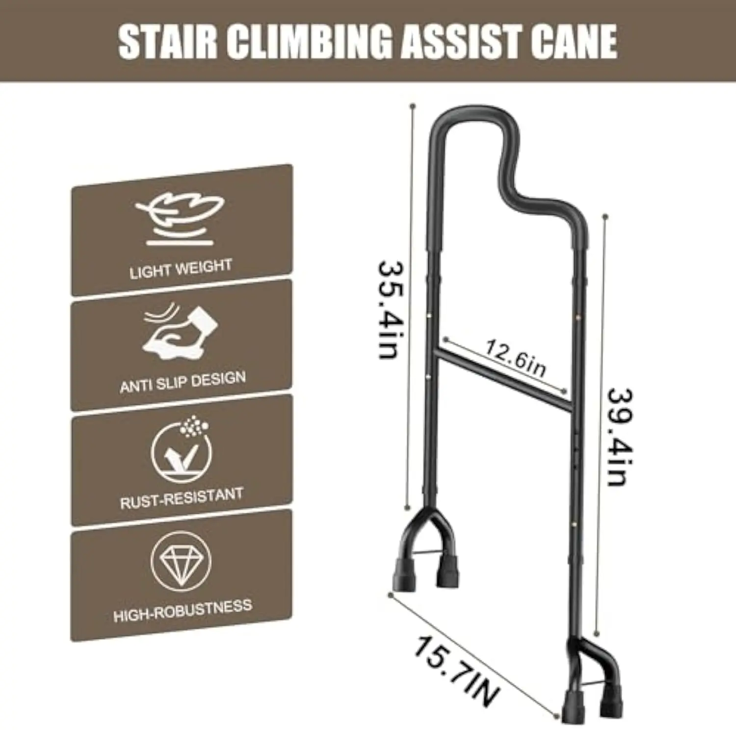 Assistive Elderly Stair Climbing Walker & Rollator Device for Walk up ...