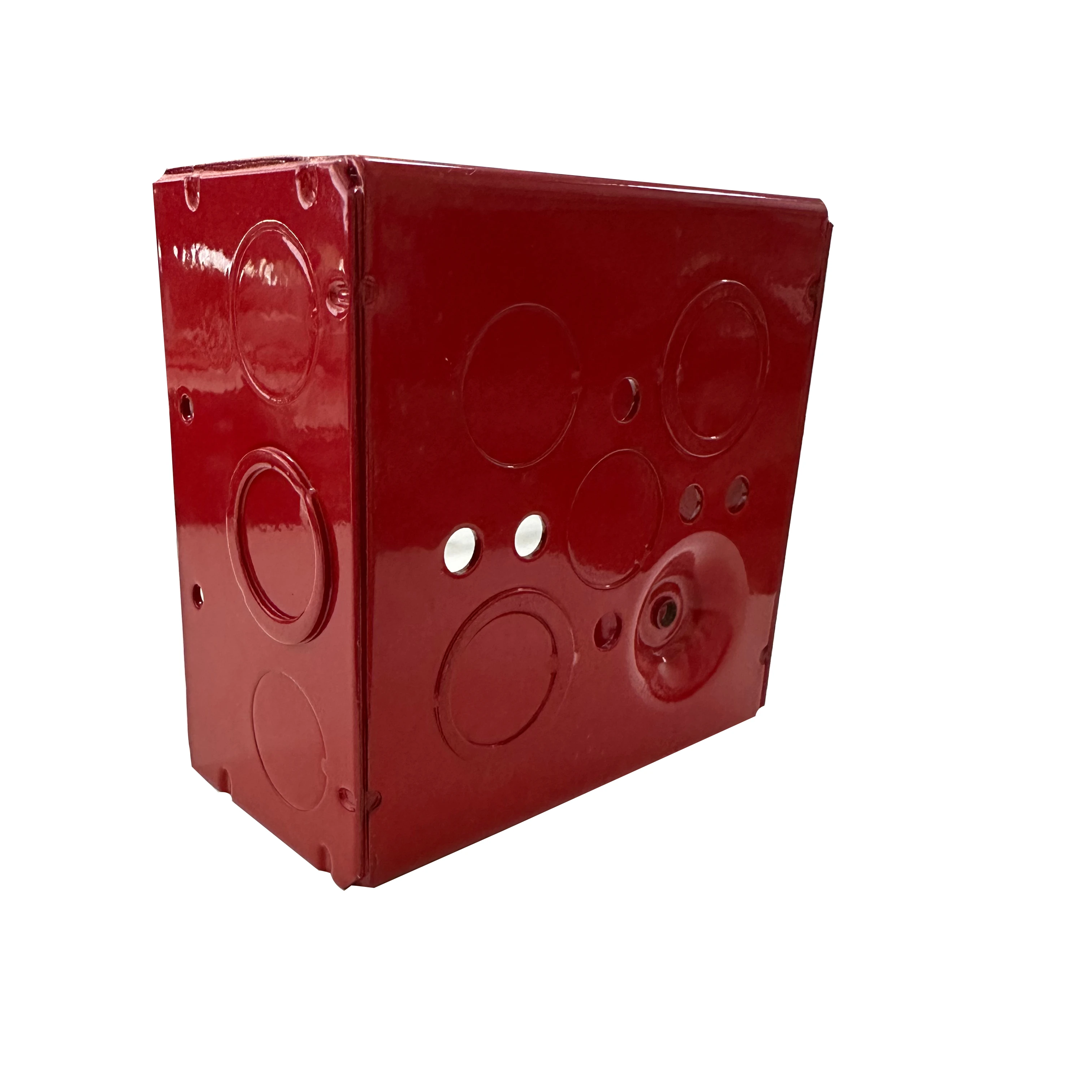 RED 4x4 square Galvanized -steel Electrical Metal Boxes 52171P-R ...
