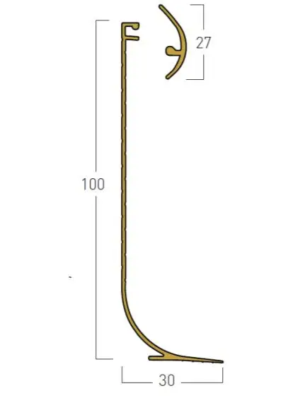 PVC Cove Former Capping Seal Skirting Coving Trims for Flooring