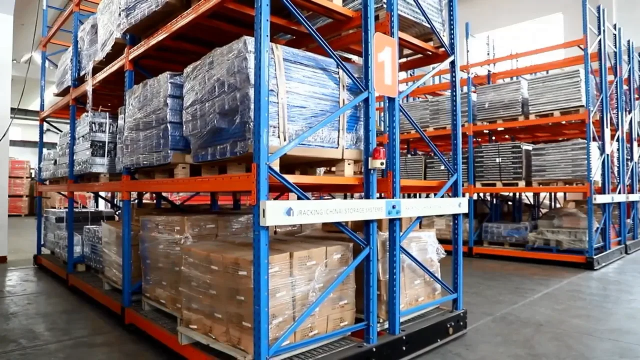 Factory Price Automatic Warehouse Storage Pallet Rack Mobile Racking ...