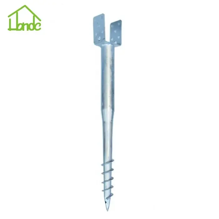 U Type Galvanized No Dig Ground Screw Anchor For Garden Room - Buy ...