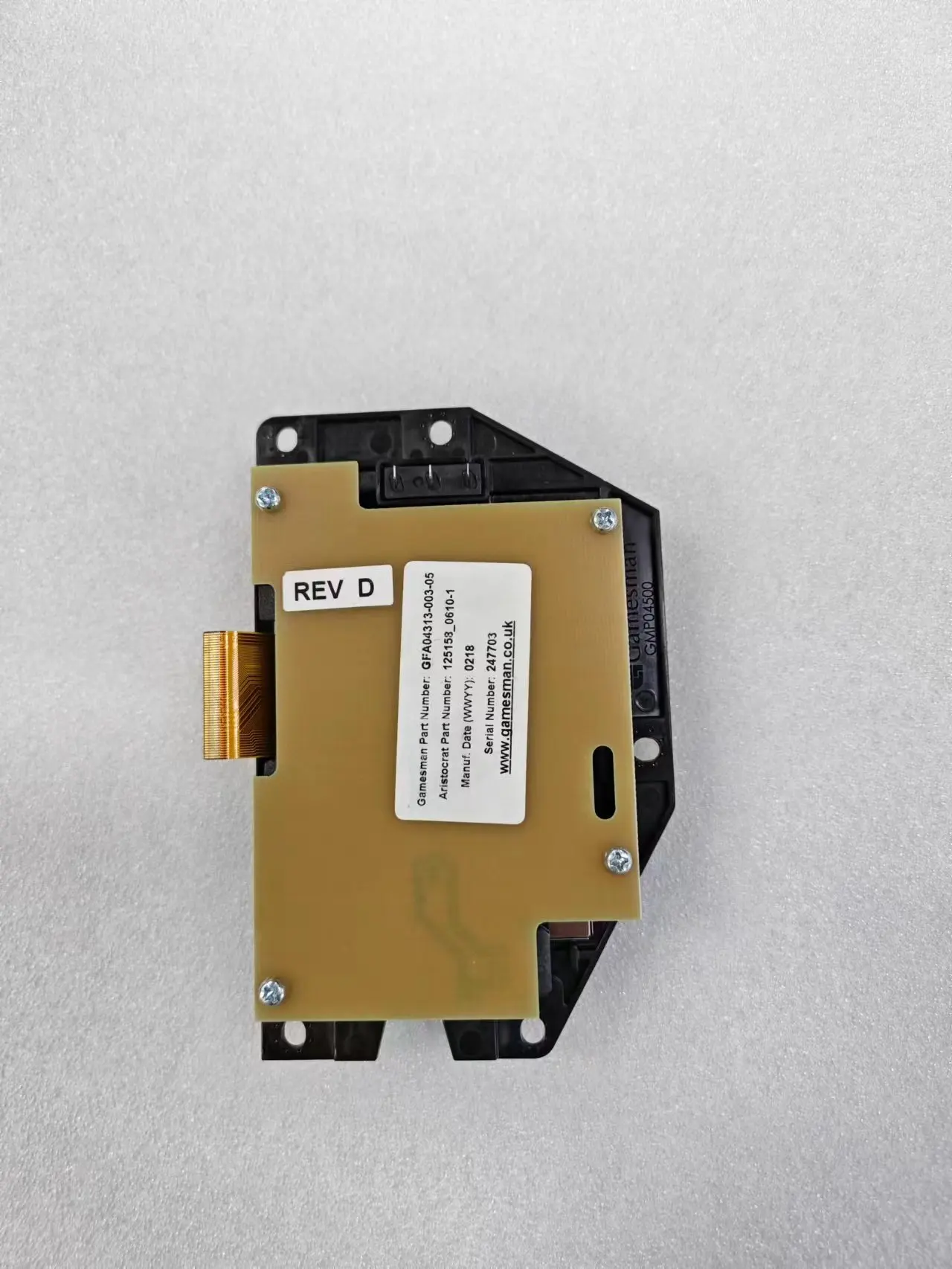 Aristocrat Helix Mk8 LCD Button Panel Gamesman Part GFA03668-002 ...