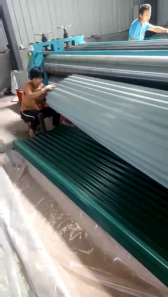 Steel Material Ocean Blue Prepainted Aluzinc Corrugated Metal Sheet ...