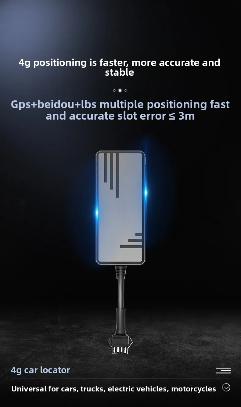 Car Tracking Devices GPS Tracker for Motorcycle Cars E-Bike Vehicle 2G and 4G tracker Remote Oil ...