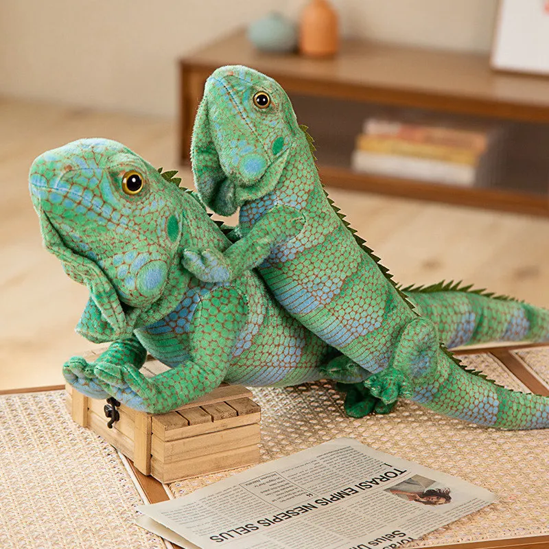 Lizard Stuffed Animals Realistic Plush Toy Iguana Lizard Toy Soft Plush ...