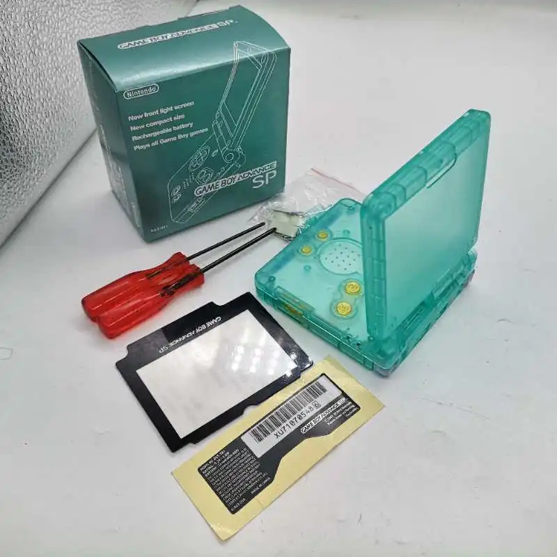 2020 Gameboy Advance SP Shell Case Repair Part - Transparent