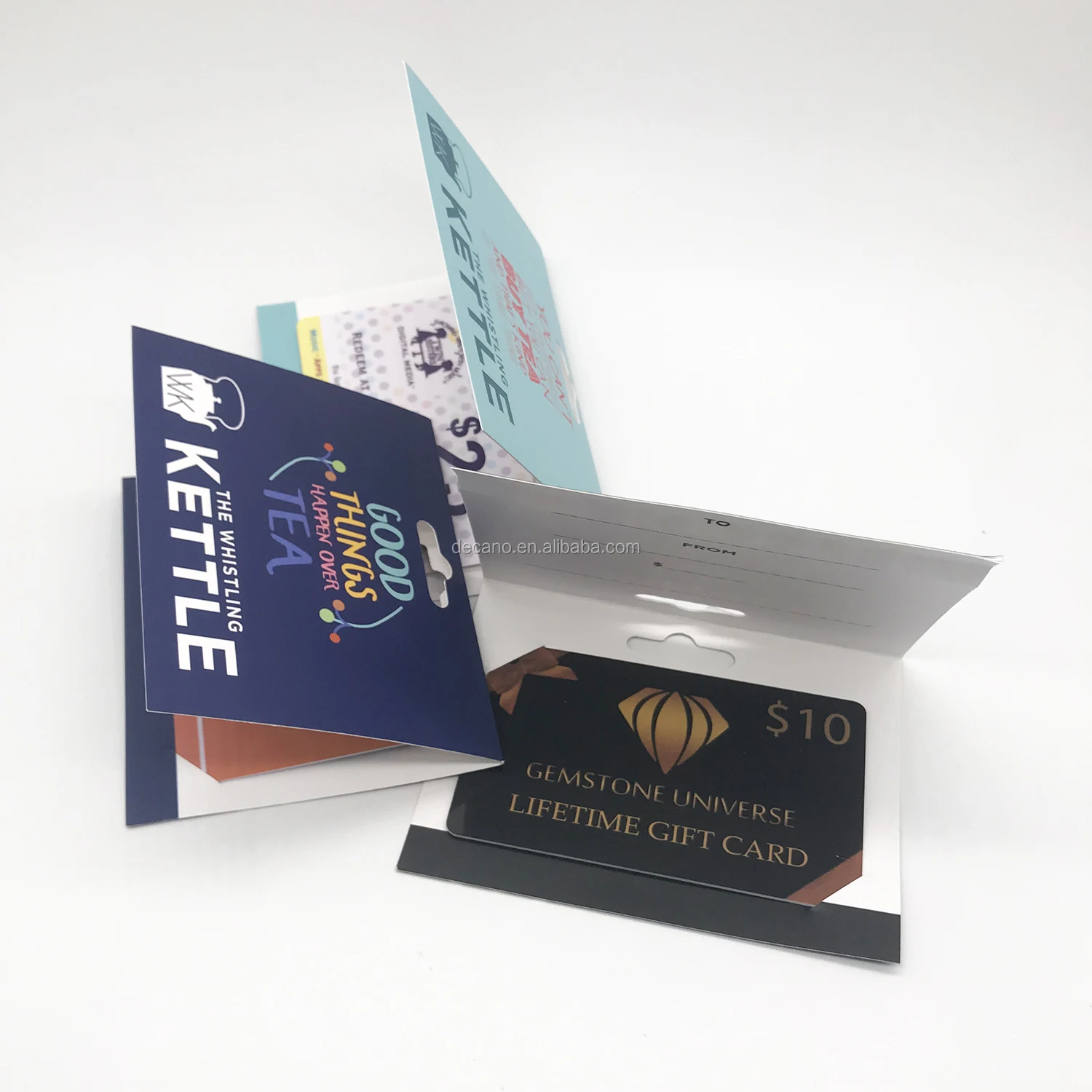 Customized Printing Gift Card with Paper Card Holder