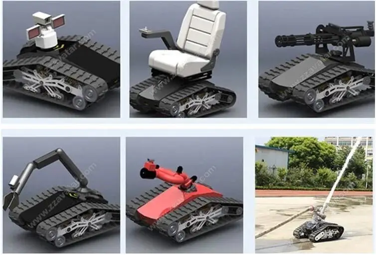 Damping Rubber Robot Platform - Car Tracked Stair Climbing