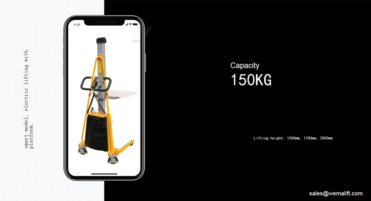 Mini Lift Table Trolley 50kg - Mobile Electric Platform