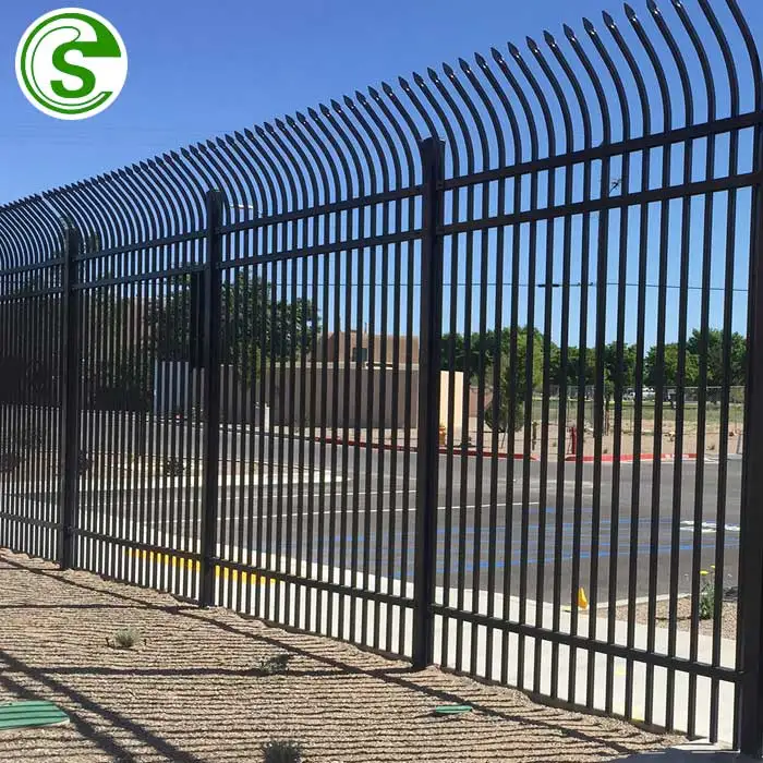7 Ft Tall Galvanized Steel Fence Iron Fence Panels For Garden - Buy ...