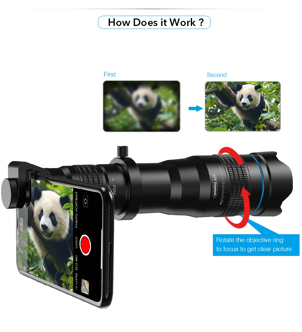 Iphone 15 Telephoto Lens Attachment - Zoom Lens for Iphone