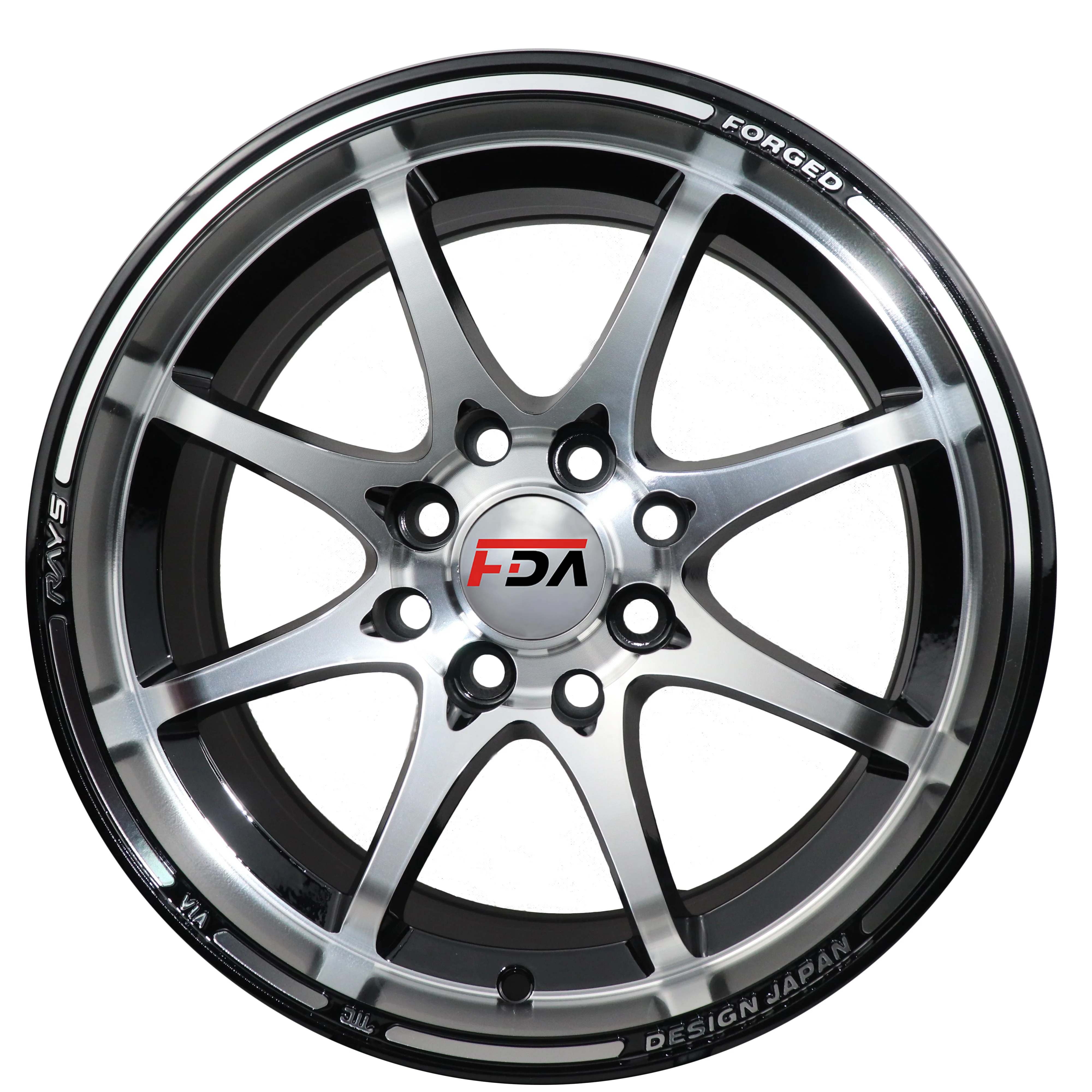 Wholesale Black And Red Rims 15 16 17 Inch 4 Lug 4x100 Wheels 4x114.3 ...