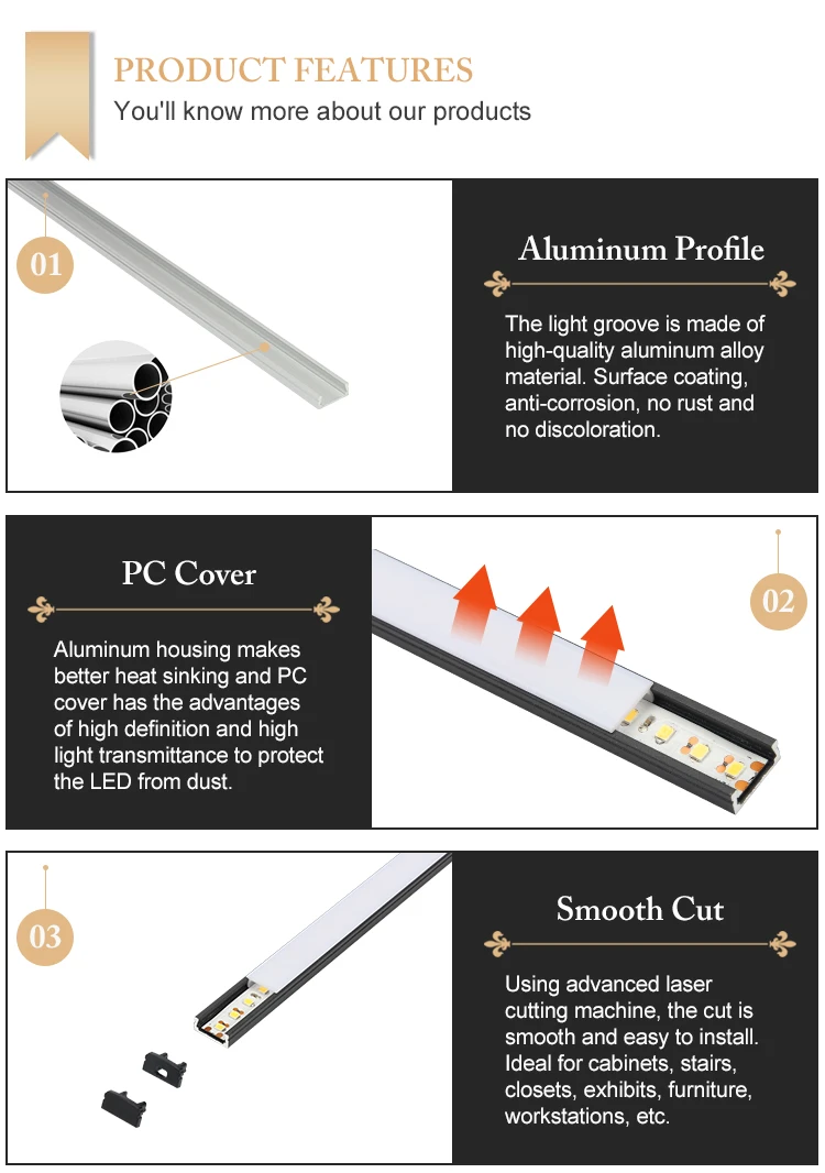 LED Strip Aluminium Extrusion - Durable & Efficient Lighting
