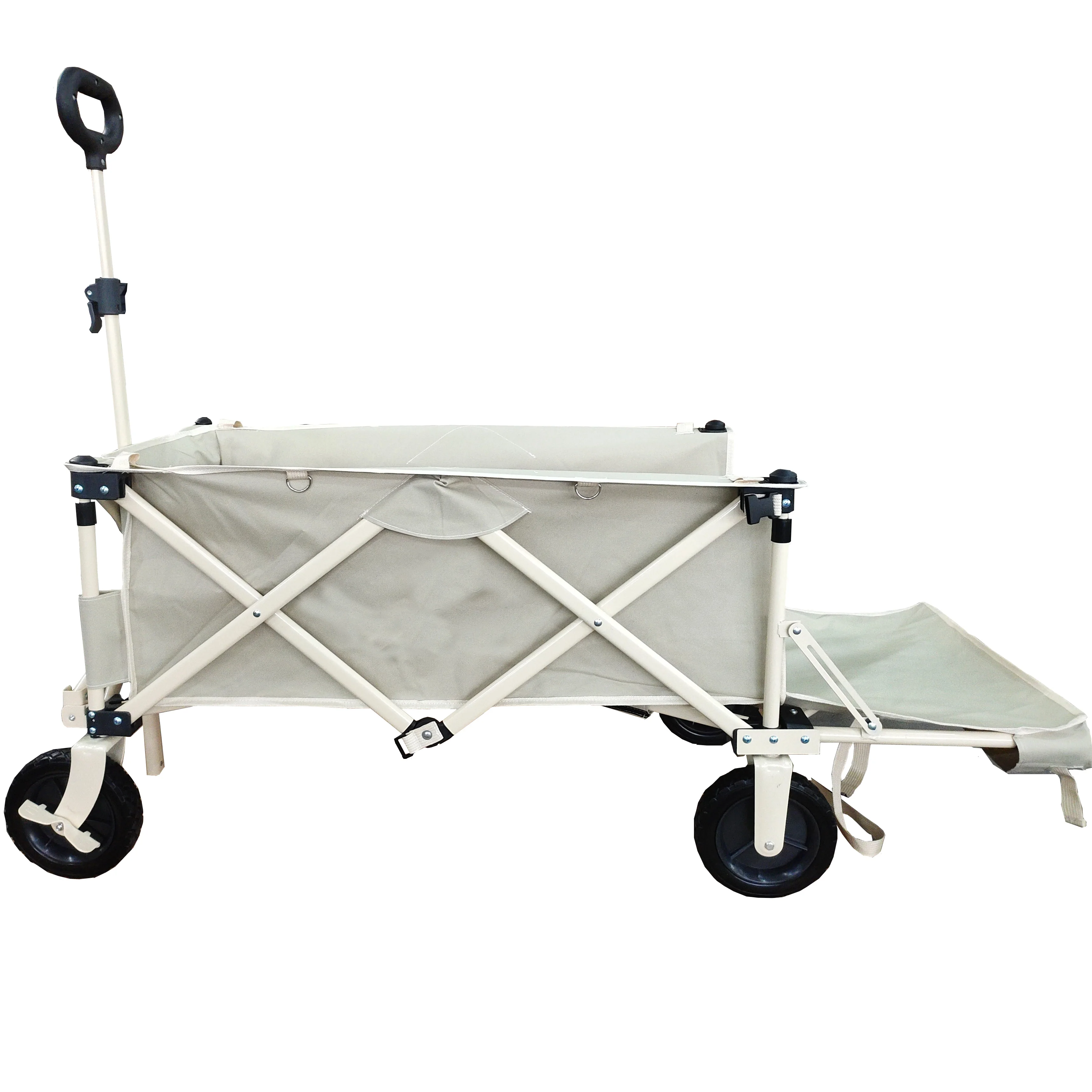 Stainless Steel Trolley Hand Carts & Trolleys Foldable Wagon Stroller ...