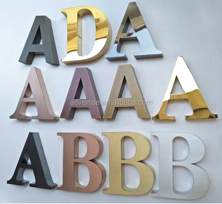 For Car Metal Adhesive Channel Letter Manufacturer Customized Aluminium ...