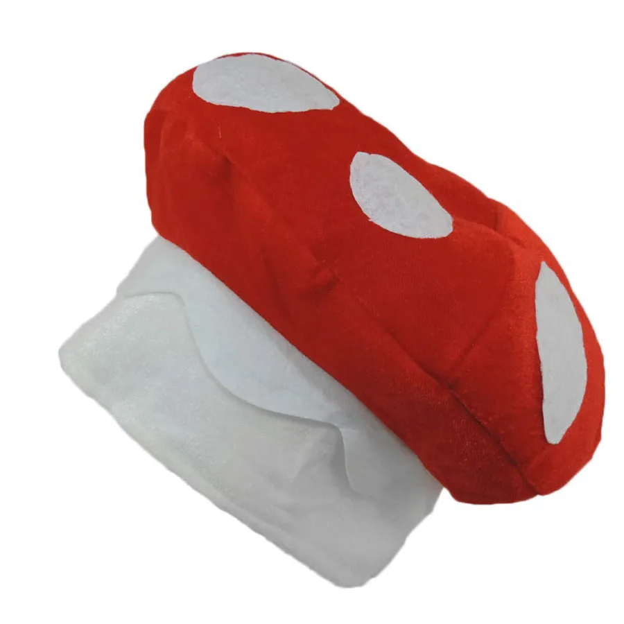 H82 Fancy Dress Mushroom Shape Plush Novelty Hat Cosplay Party Headwear ...