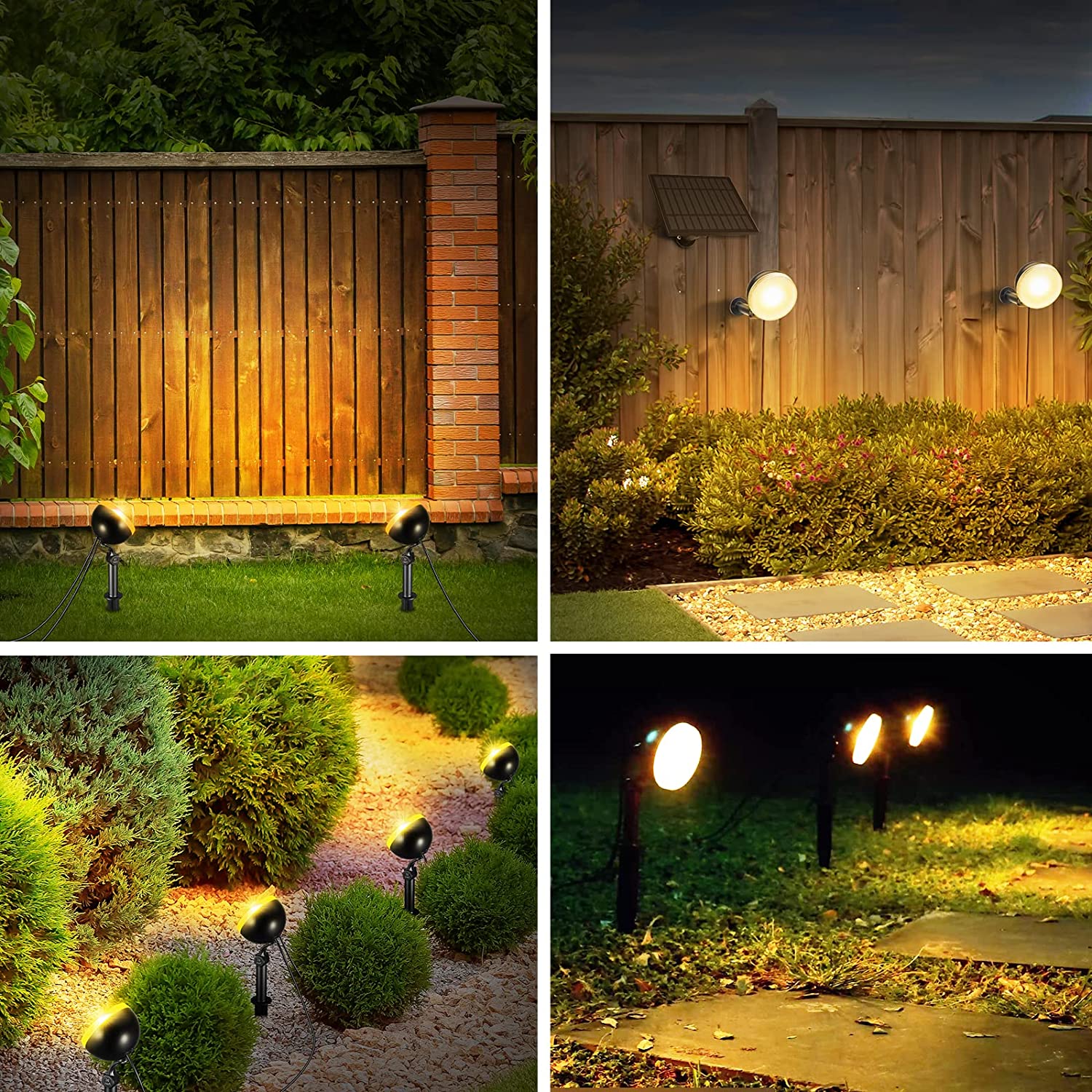 Oeco Hot Selling Garden Spotlight Kit Solar Powered Landscape Light ...