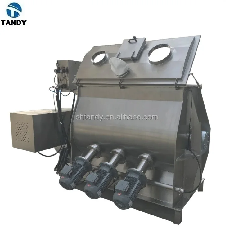 Horizontal Food Powder Continuous Agitation Single Shaft Paddle Mixer ...
