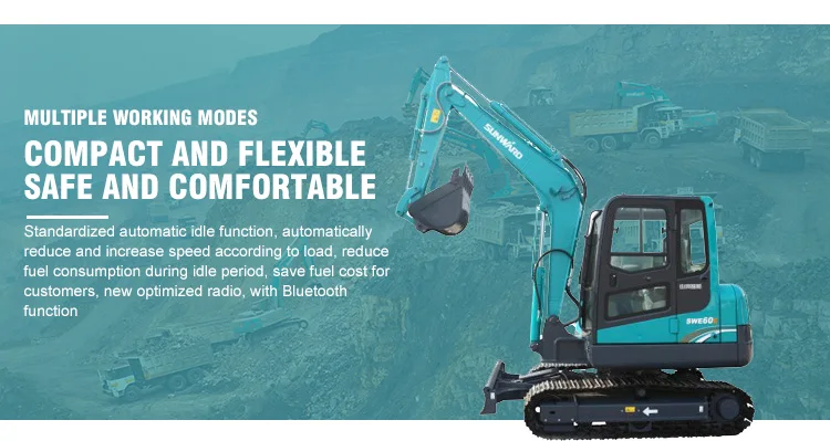 SUNWARD SWE60UF Excavator - High Digging Power & Efficiency