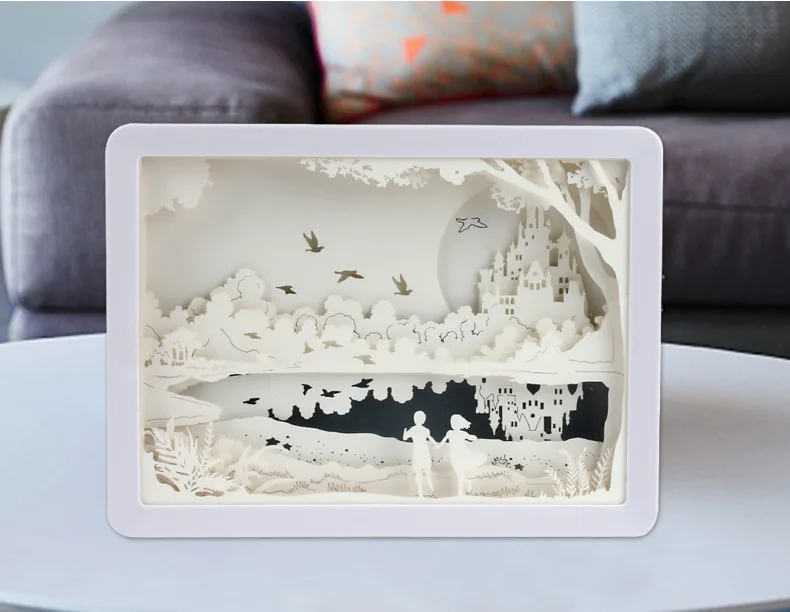 Wholesale Shadow Box Frame With Led Paper Cut Shadow Picture Box Frame ...