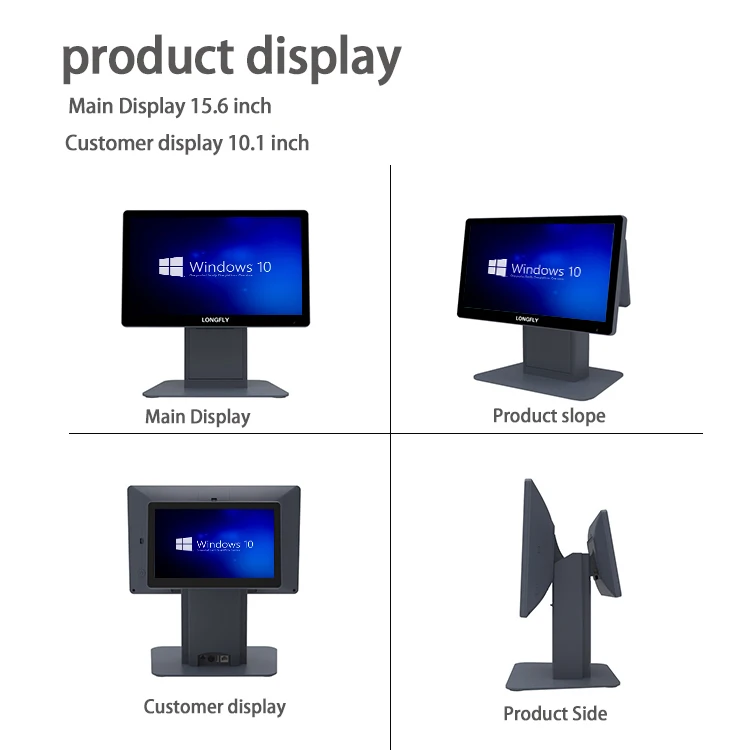 Longfly Epos Systems Windows 15.6 Inch All In 1 Pos Terminal Systems ...