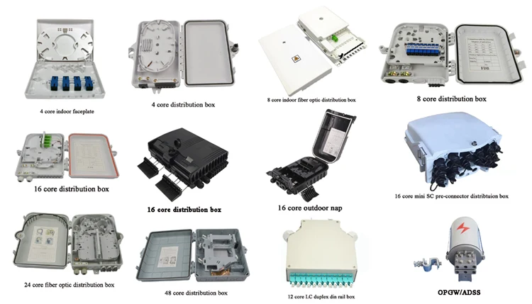 Outdoor 4 Cores Fiber Termination Box for FTTH Network