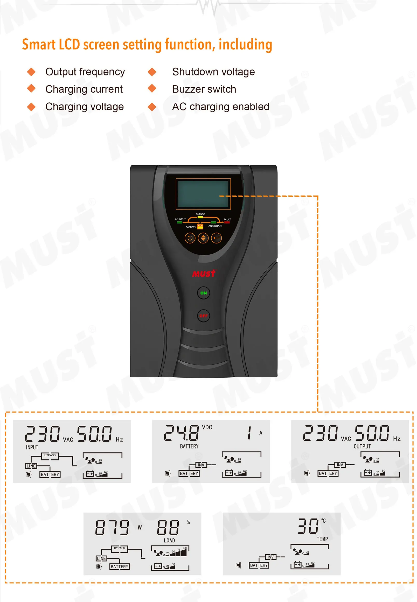 1kw Avr Home Use Ups Power Inverter 12v 24v Dc To Ac Available For ...