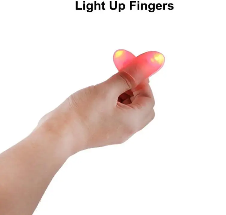 Lightup Magic Thumbs LED Flash Finger Tips for Stage Tricks