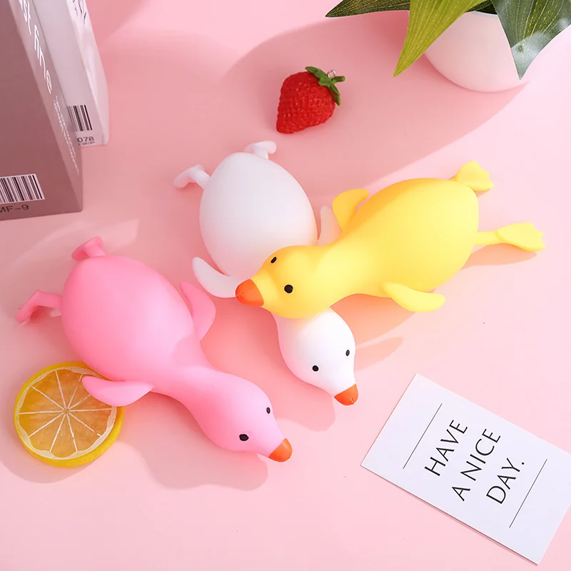 Duck Squishy Squeeze Toy - Stress Relief for Kids & Adults