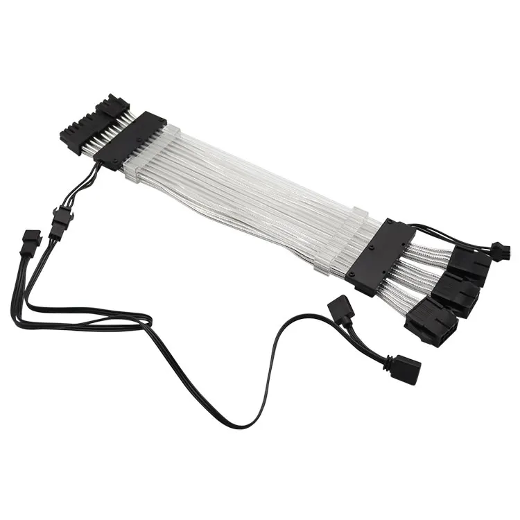 Customized 3*8pin Gpu Power Cable Row Divine Light Synchronous Neon ...
