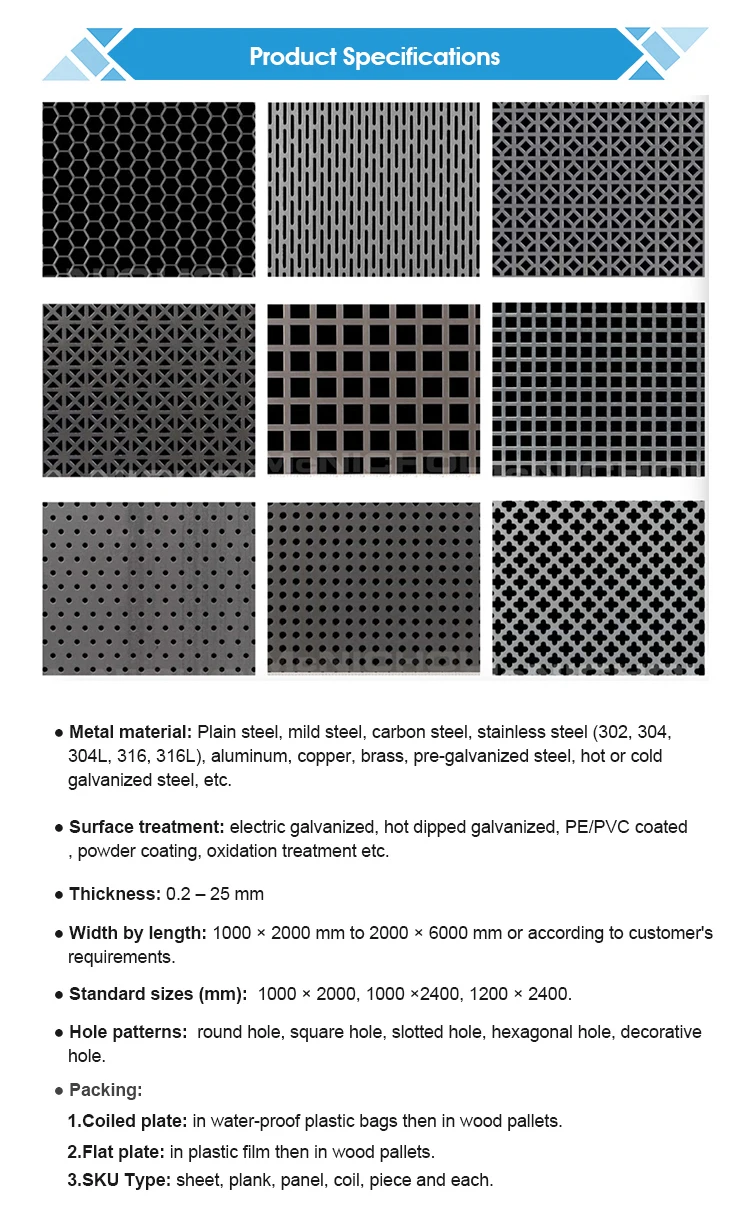 4x8 Ultra Fine Steel Punch Plate - Stainless Mesh Panels