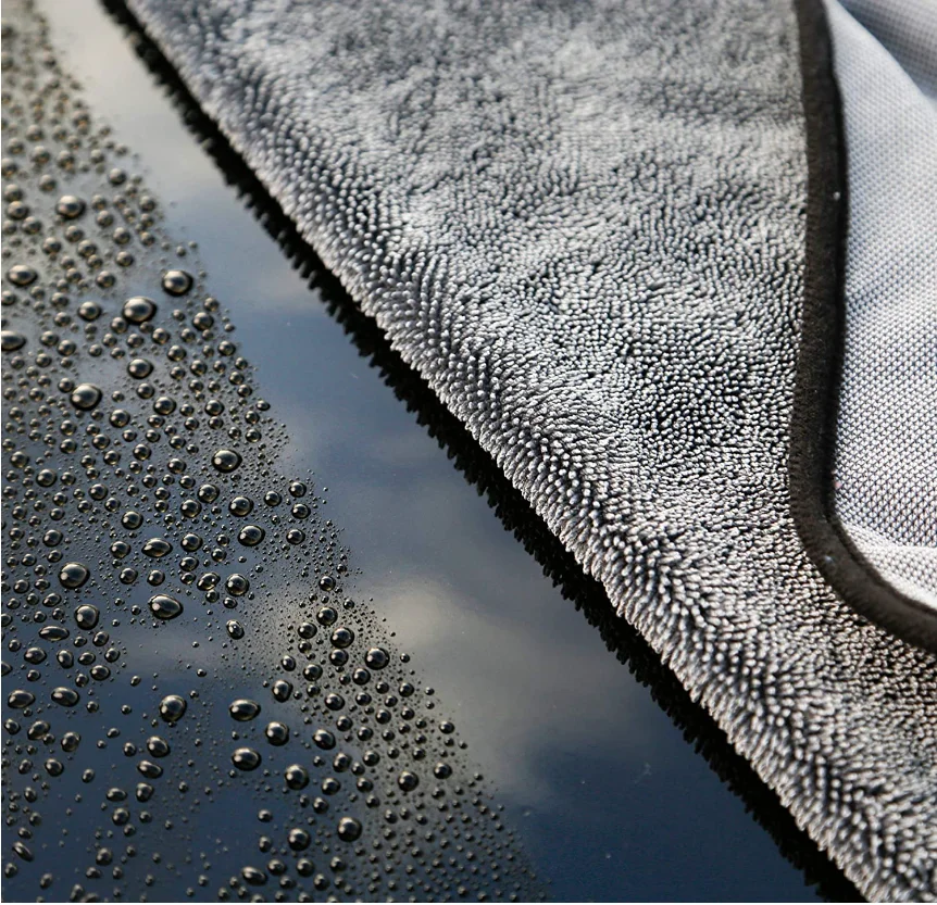 Auto Detailing Car Wash Double Side Microfiber Twisted Loop Cleaning ...