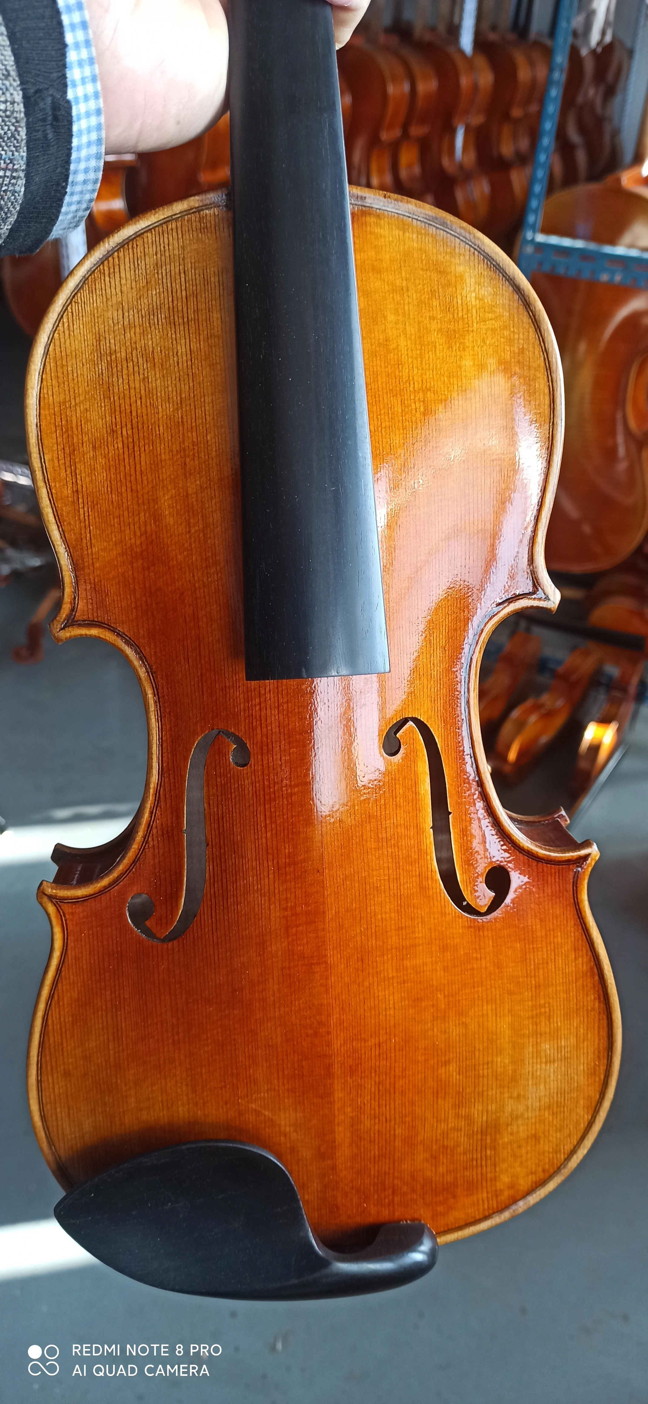 V Shape Violin for Sale with Red Brown Varnish - Professional Handmade