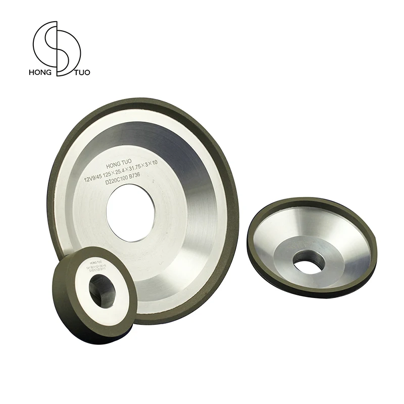 11v9 Small Diameter Bowl Shape Diamond Grinding Wheel On Cnc Grinder ...