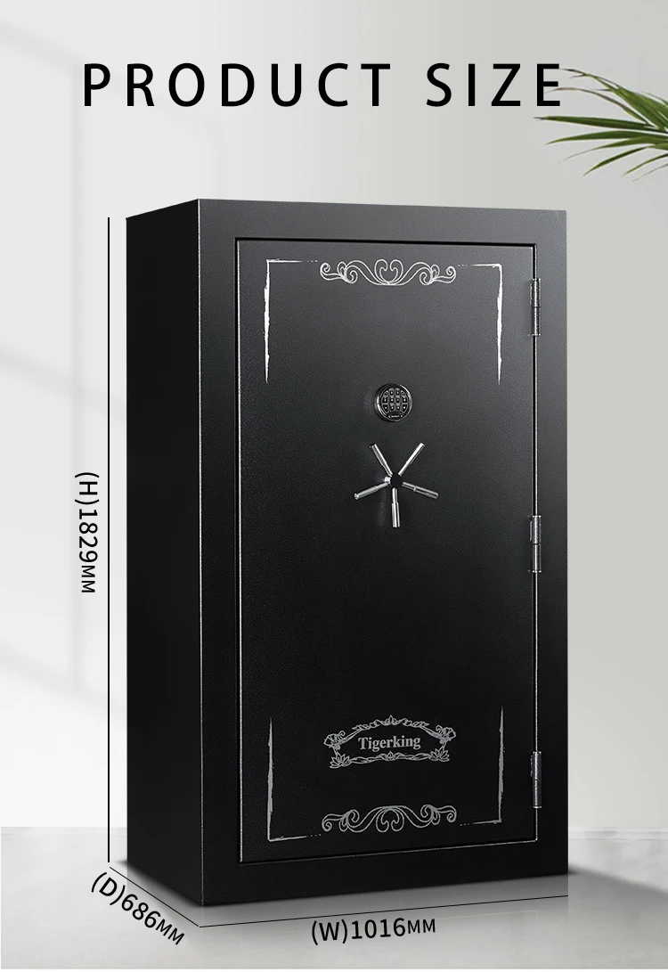 Gun Cabinet Wholesale Fireproof Gun Safe Metal Approved Electronic Lock ...