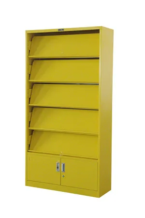 Modern Steel Magazine Rack Simple School Library Periodical Rack With ...