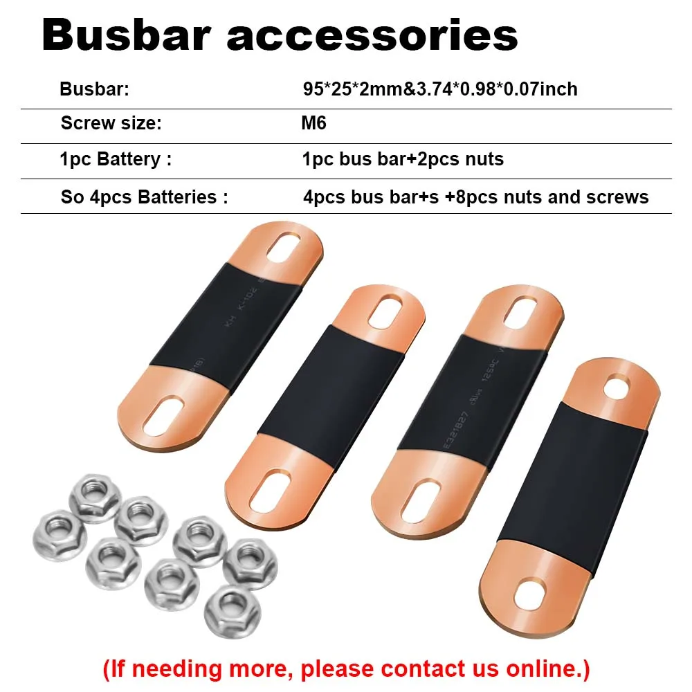 Copper Layer Busbar Bus Connector Busbar 280ah 300ah Lithium Battery Lifepo4 12v 24v 48v Battery ...