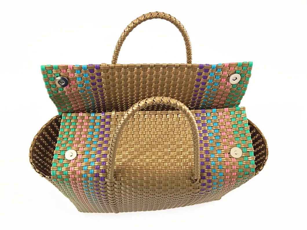 Eco-friendly Colorful Handbags - Recycled Plastic Woven Bags