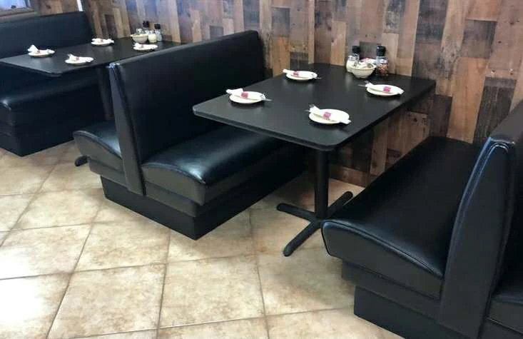 Modern Design Restaurant Booth Seating Double Sided Sofa