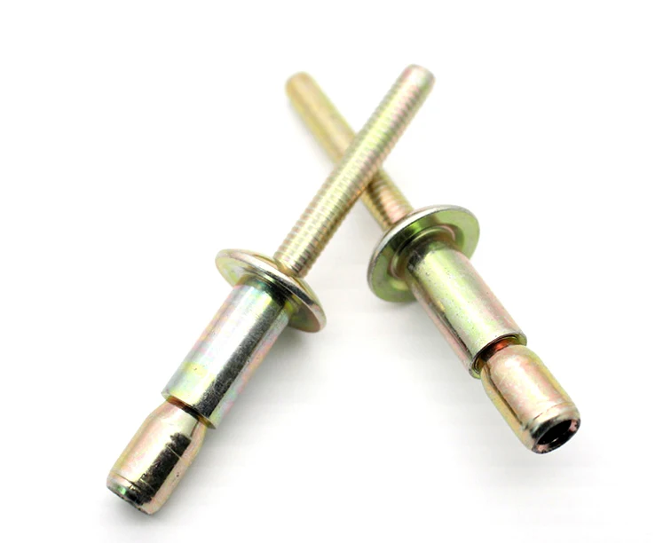 1/4 Steel Galvanized Dome/csk Head Structural Interlock Rivet