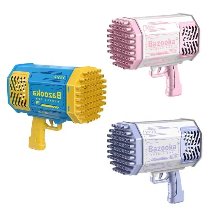 Outdoor Toy for Soap Bubble Toy 69 Hole Bubble Gun Toys with Light Boys ...