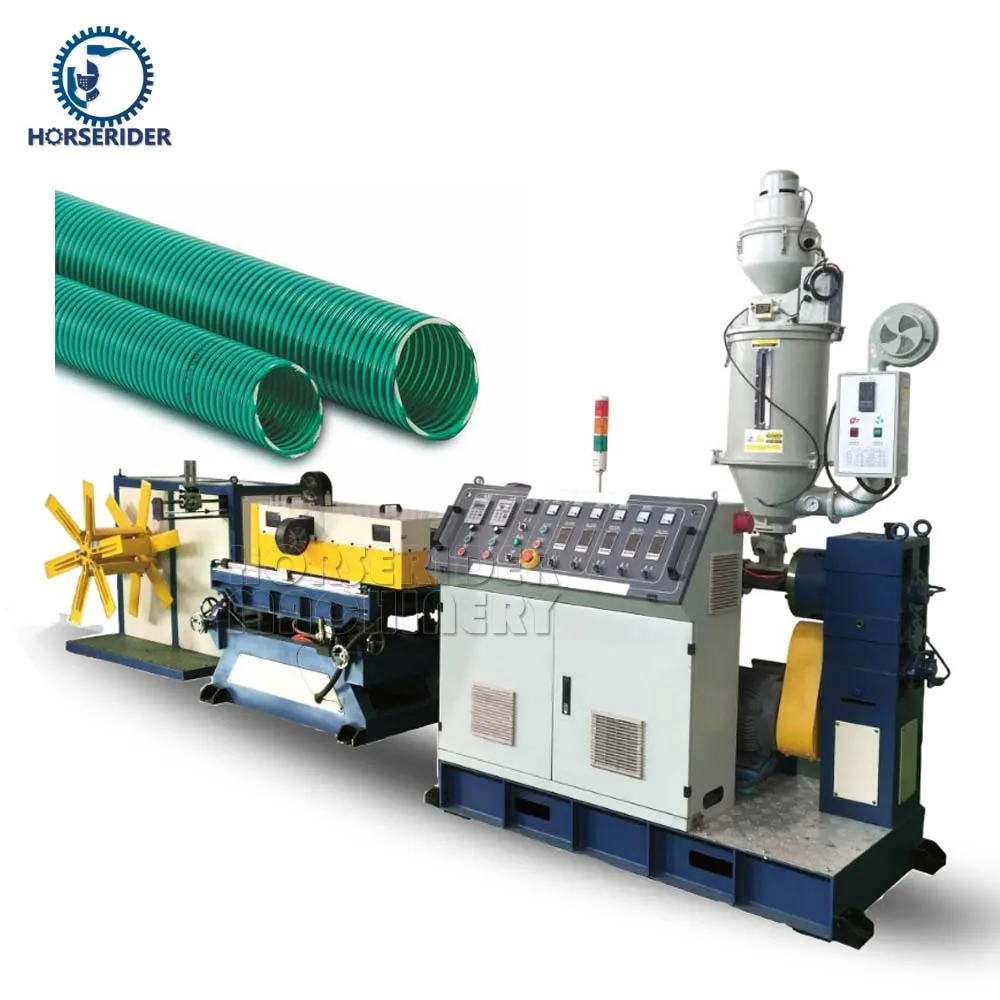 Horserider Pp Pe Single Wall Corrugated Pipe Hose Machine Hose Extruder ...