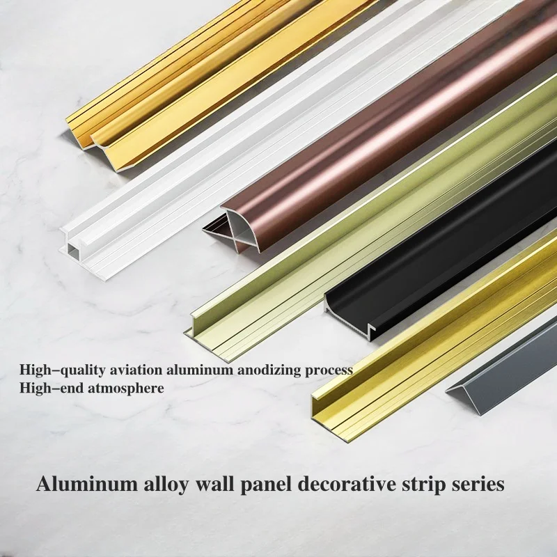 Modern Luxury Aluminum Alloy Wall Panel Waistline Decorative Strips for ...