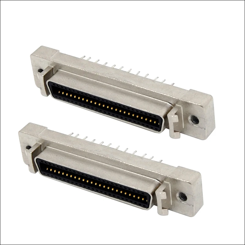 SCSI 50 Pin Female Connector - Reliable DIP Type Socket