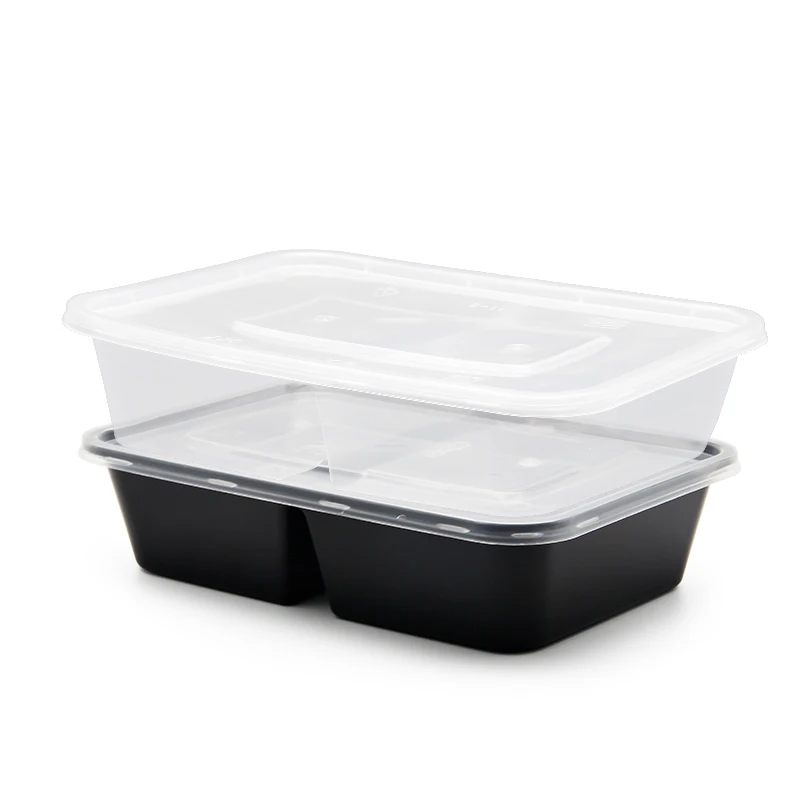 500ml 650ml 750ml Rectangular Take Away Disposable Plastic Box 2 ...