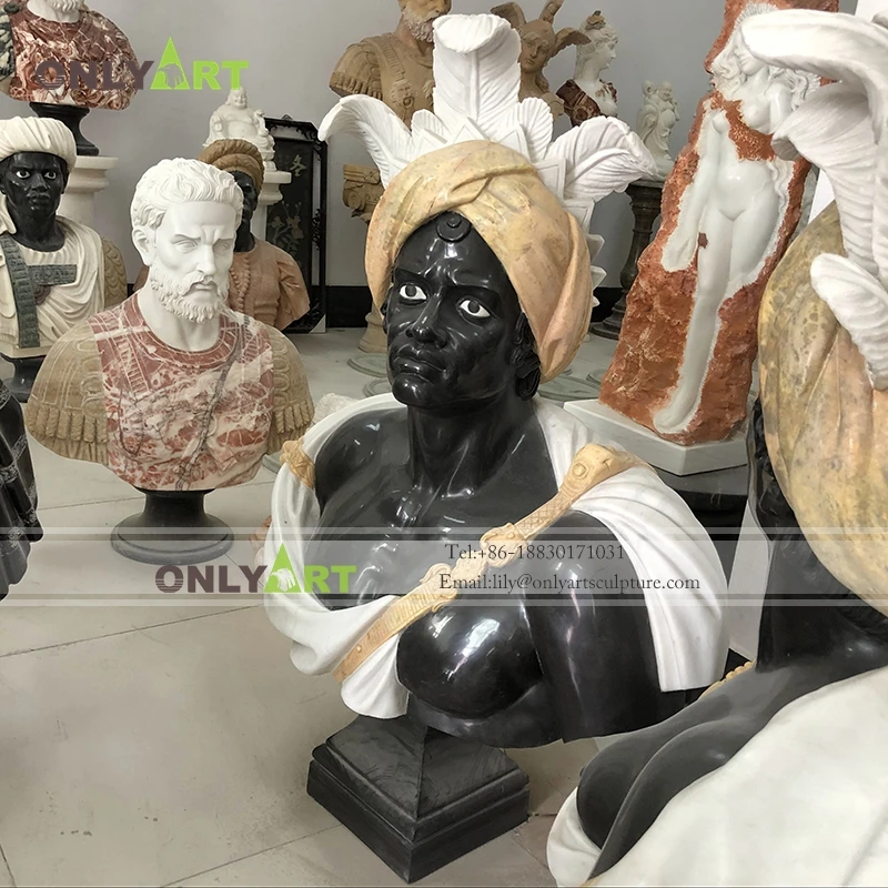 Shop Our Life Size Marble African Bust Statue Man Head Sculpture
